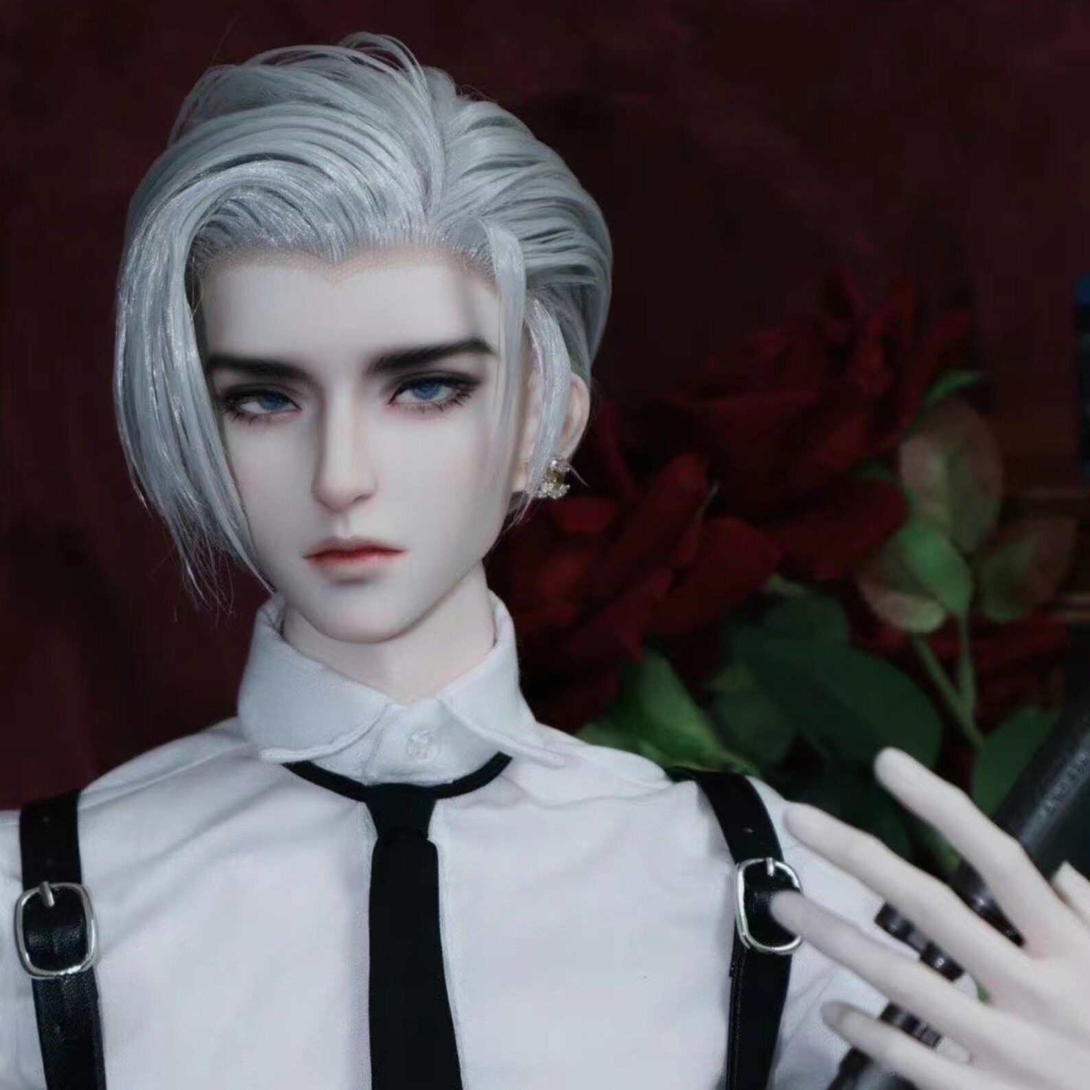 Limited Silvery Black 8-9'' Handmade Bjd Hair Styled - Etsy