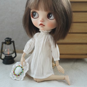 Vintage White Nightgown Blythe Doll Clothes,1/6 Doll Clothes for Azone ...