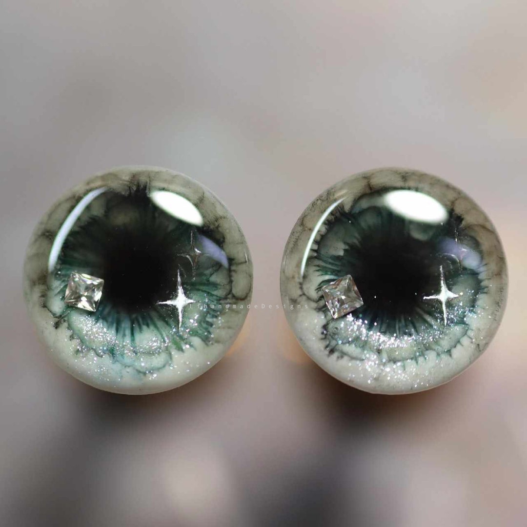 Crystal Blythe Eye Chips With Swarovski Crystal/handmade 3D Blythe Eyechips/realistic Blythe ...