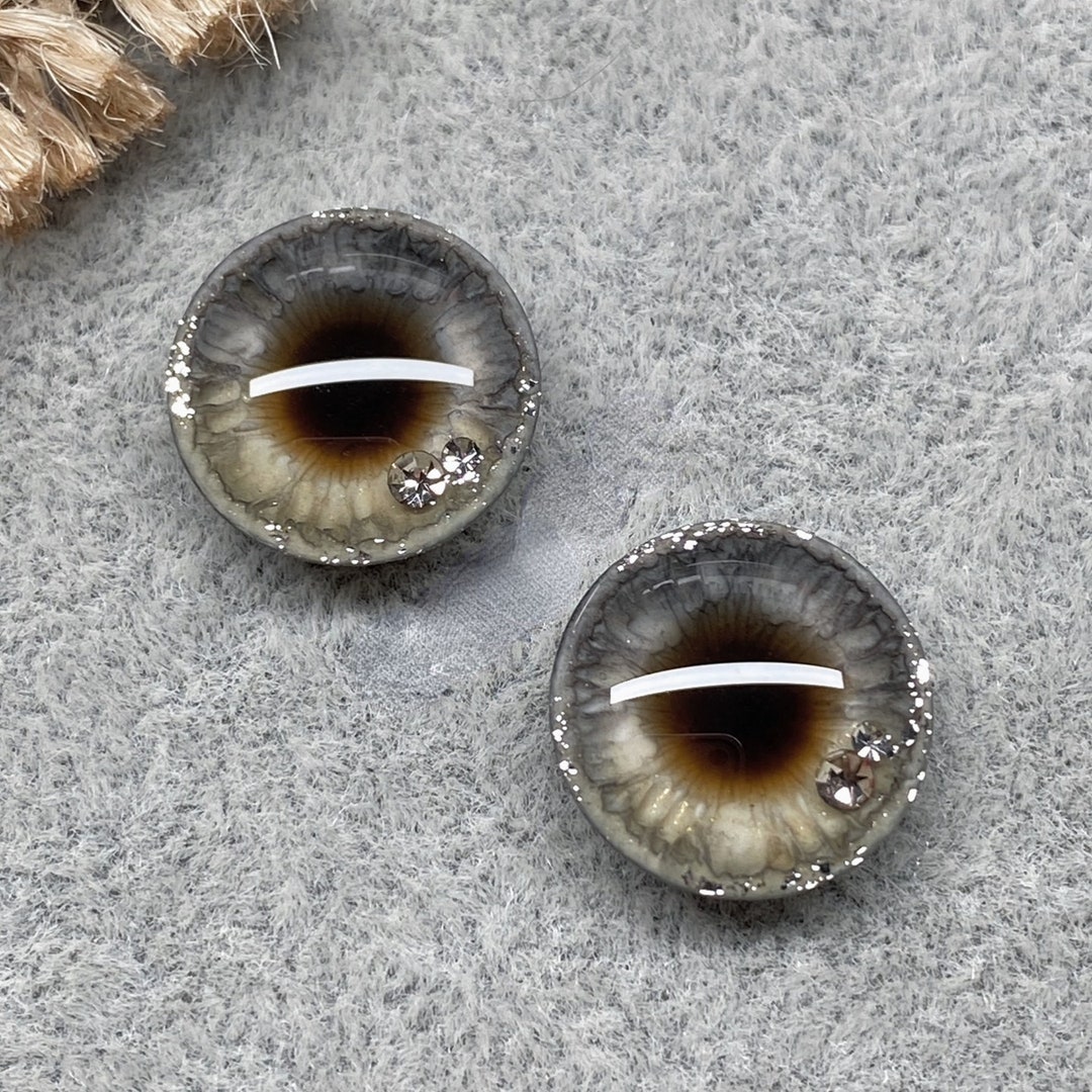 Crystal Blythe Eye Chips With Swarovski Crystal/handmade Blythe Eyechips/realistic Blythe Eyes ...