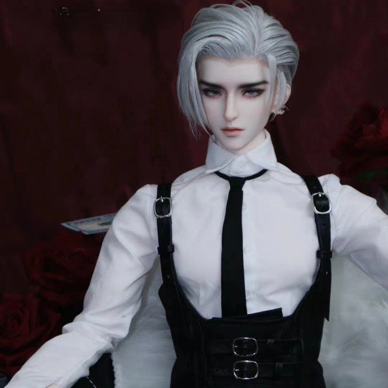 Limited Silvery Black 8-9'' Handmade Bjd Hair Styled - Etsy