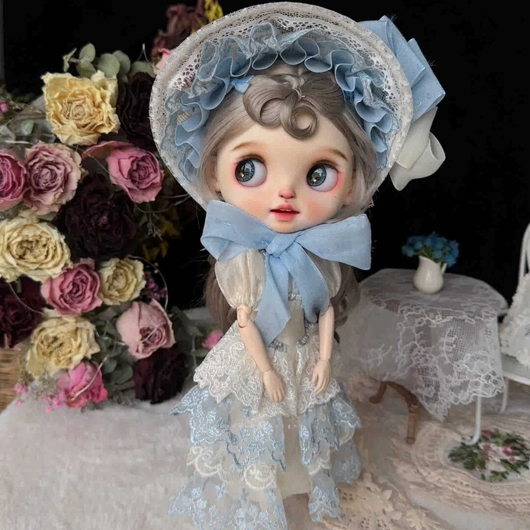 5 Piece Embroidered Dress Blythe Doll Dress Blythe Doll Clothes Azone ...