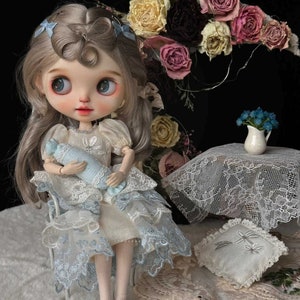 5 Piece Embroidered Dress Blythe Doll Dress Blythe Doll Clothes Azone ...