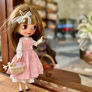 4 Piece Pink Blythe Dress, Blythe Doll Clothes,1/6 Doll Clothes for ...