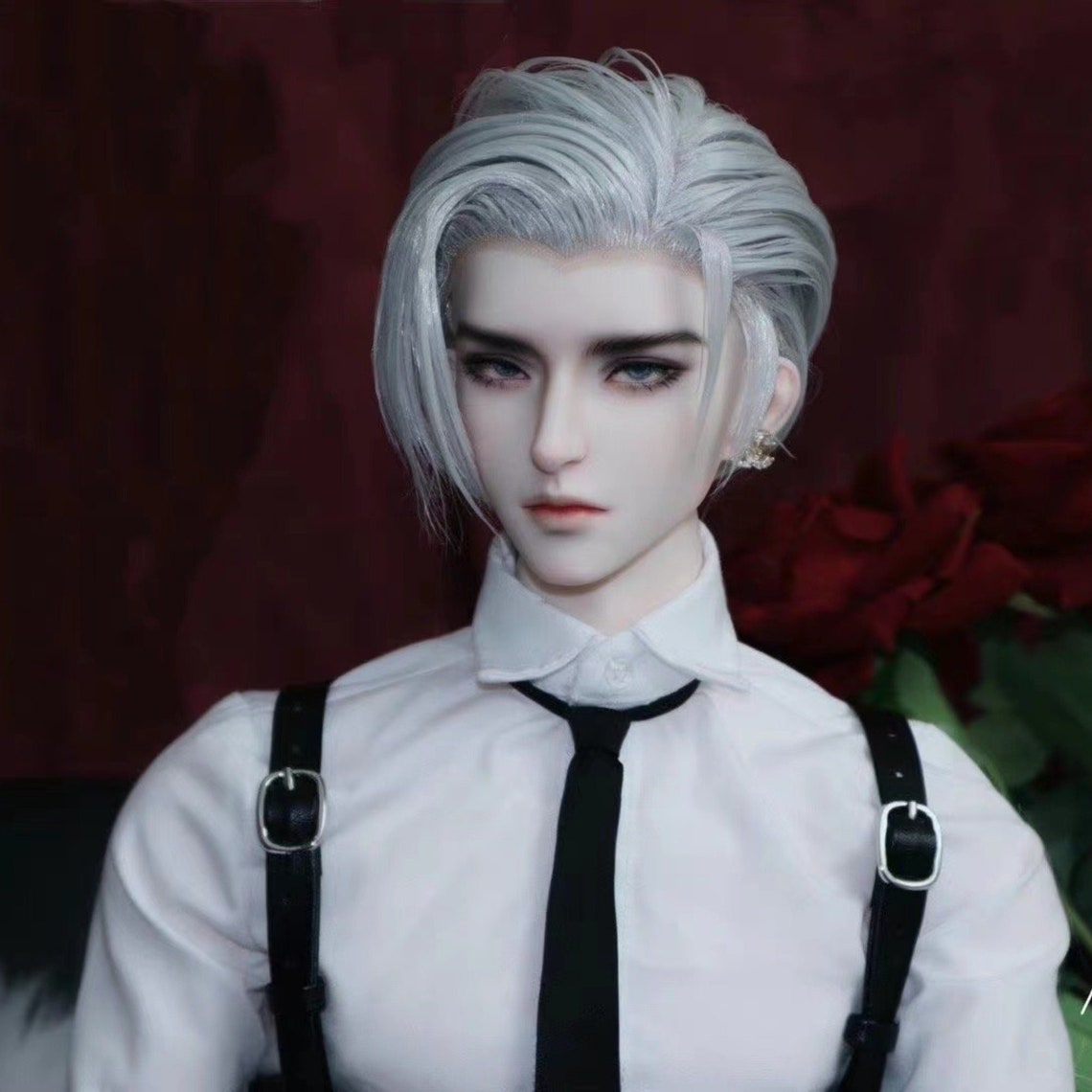 Limited Silvery Black 8-9'' Handmade Bjd Hair Styled - Etsy