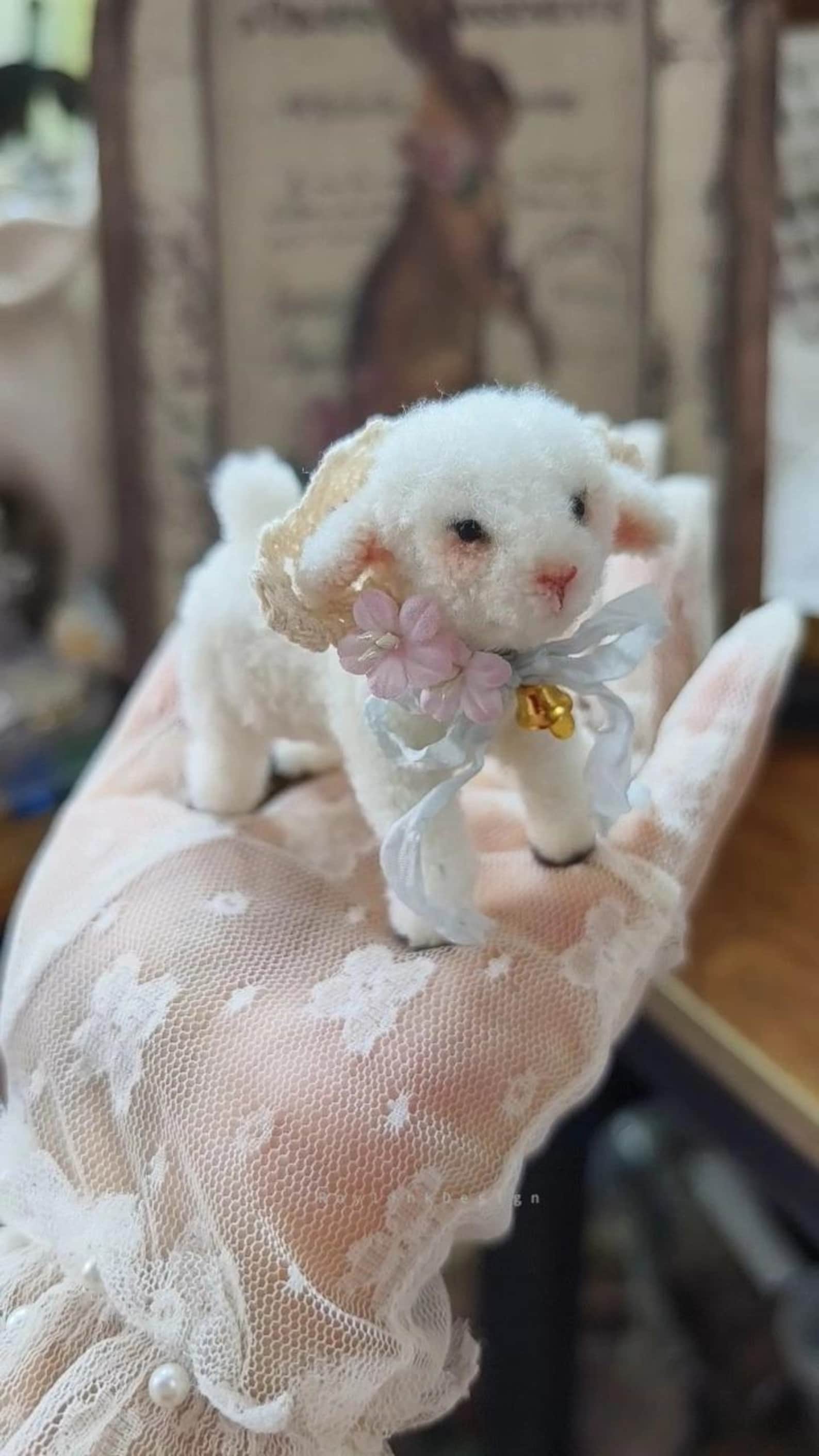 1/6 Scale Dolls Miniature Sheep,mini Wool Stem Limbs for Ob11 1/6 Bjd ...