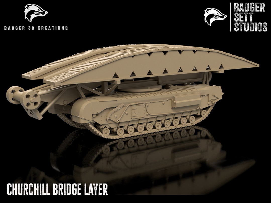 WWII British Churchill Bridge Layer Resin Bolt Action / Chain of ...