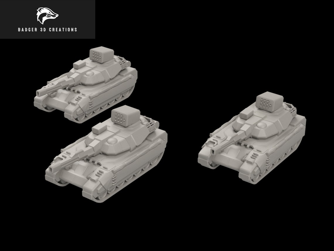 3 X Manticore Tanks With LRM for Battletech With Hex Bases - Etsy