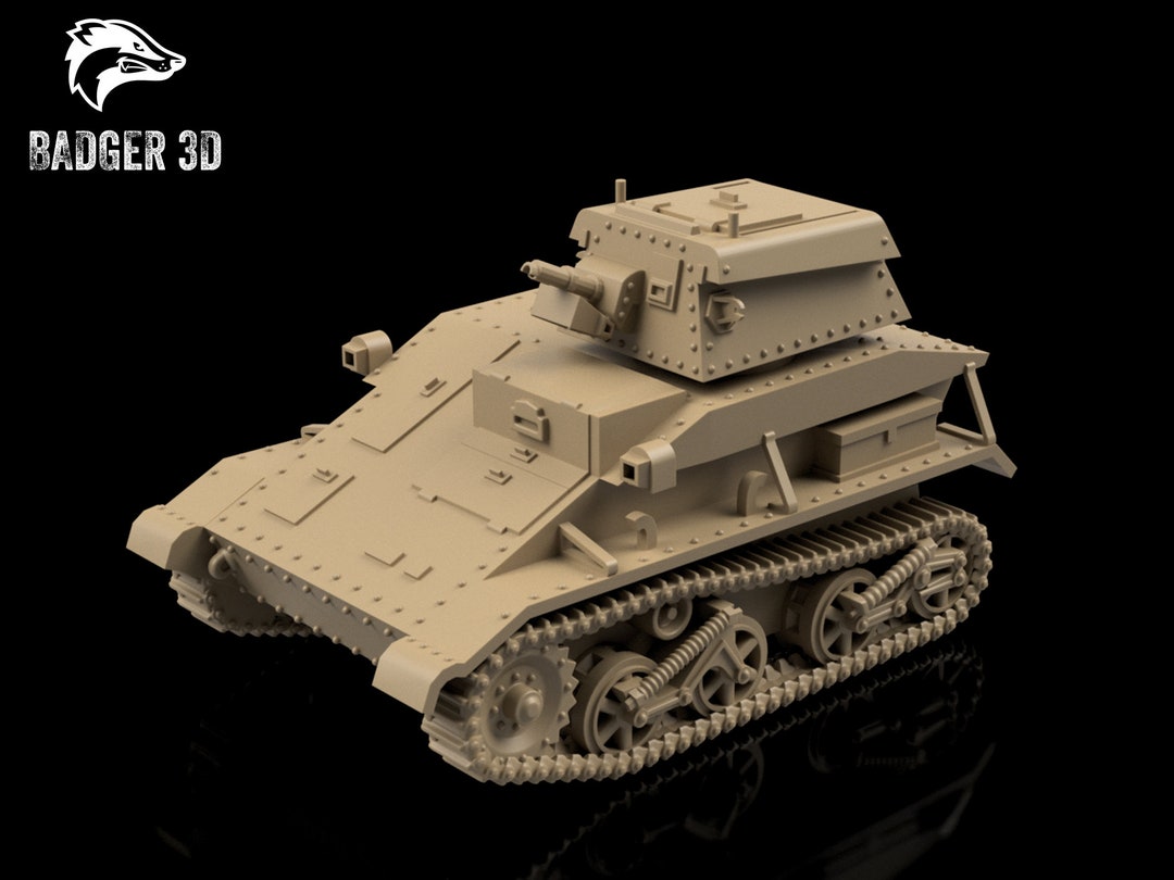 British Vickers Light Tank MK IV Resin Bolt Action / Chain of Command ...