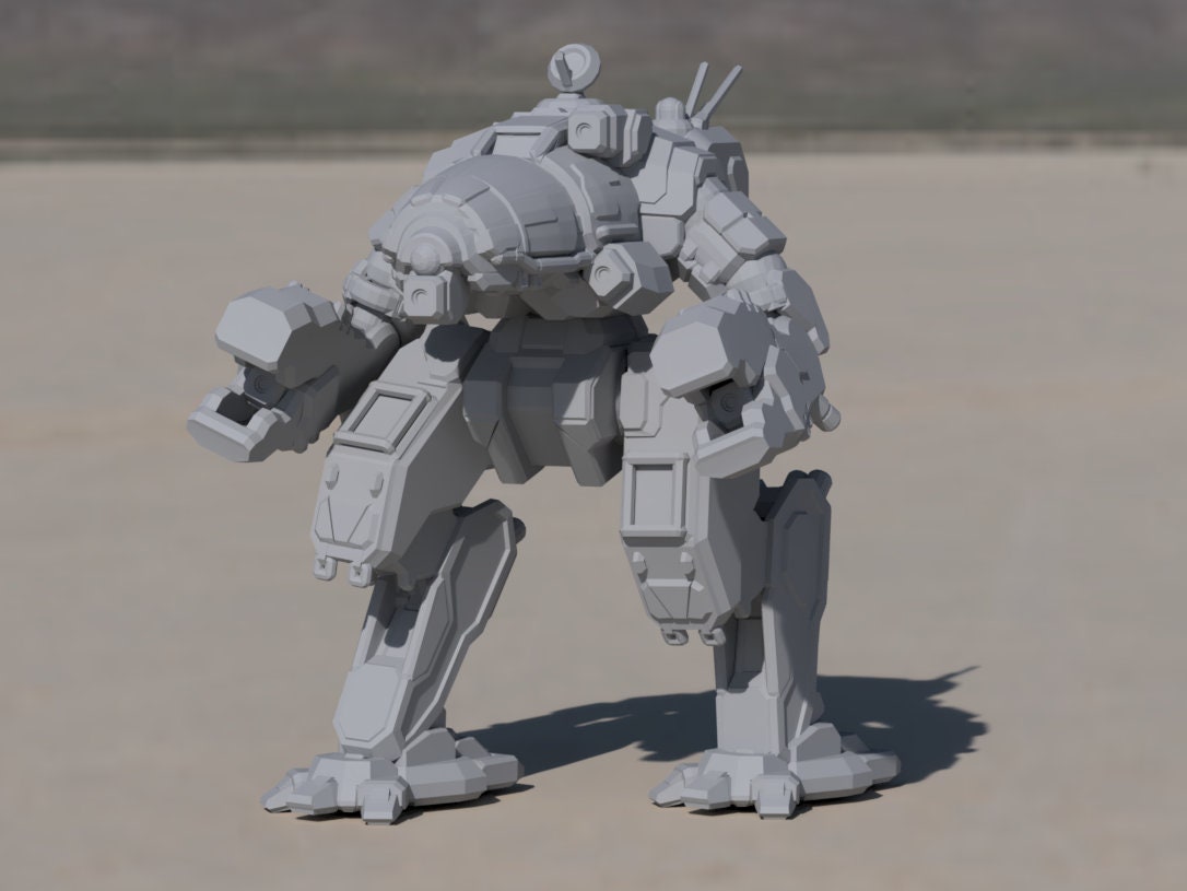 CRB-20 Crab Mech for Battletech With Hex Base 4-8k Resin - Etsy