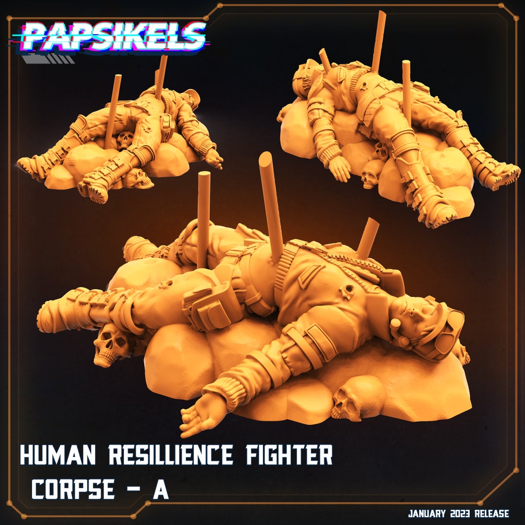 4 X Future Resistance Fighter Bodies Resin Wargames, Sci-fi Etc. - Etsy