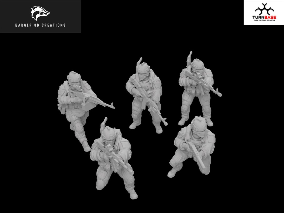 5 X Spetsnaz FSB Alpha Operatives Wargames / Tabletop / Role Play ...