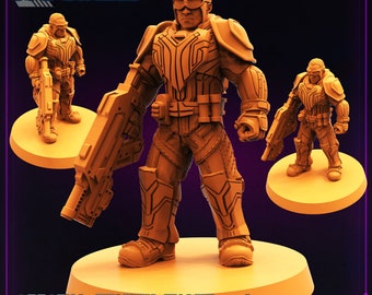 Trauma Team Anti Crowd Unit B Sci-fi Cyberpunk Papsikel Miniatures 2024 ...