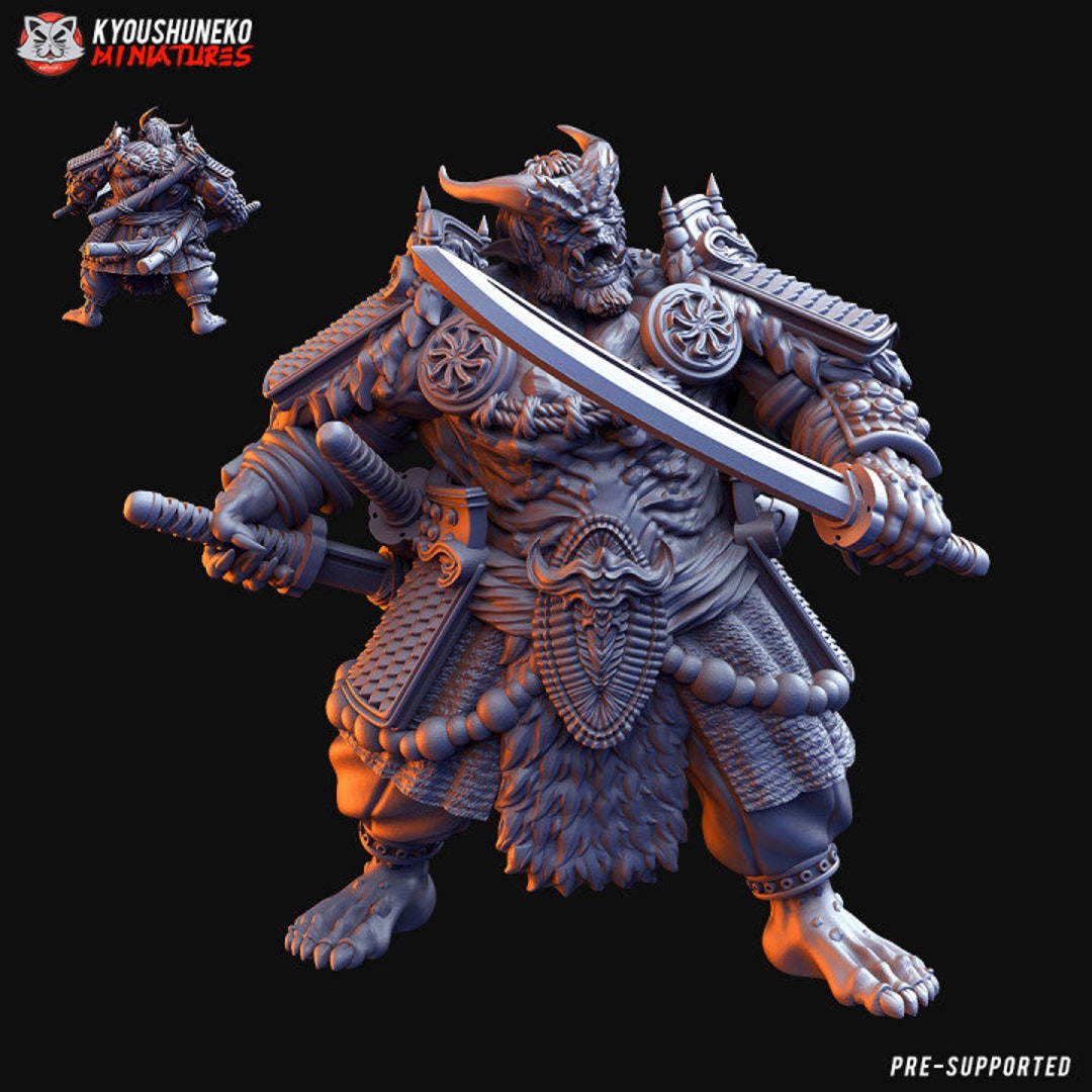 Kyoushuneko Japanese Chaos Oni Samurai / Wargames / Kensei / - Etsy