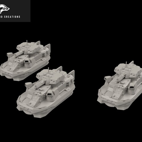 3 X Manticore Tanks for Battletech With Hex Bases - Etsy