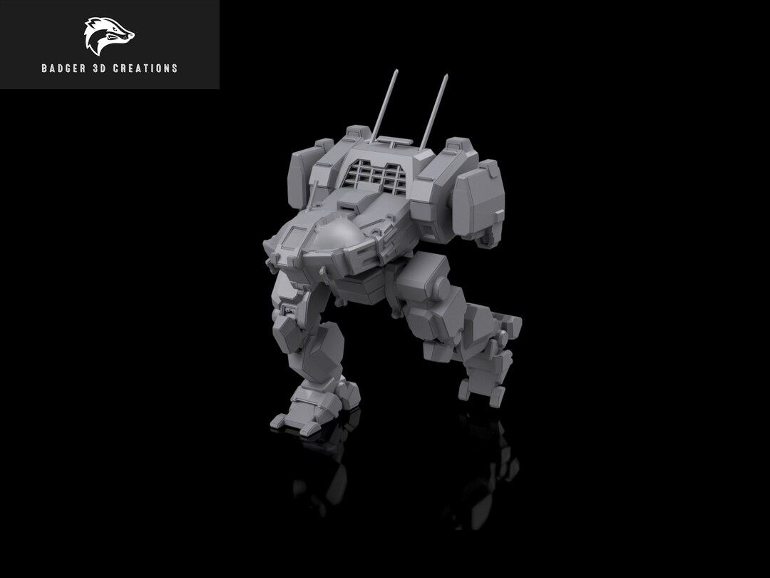 JR7-A Jenner Mech for Battletech 6mm Scale Printed With Hex Base - Etsy
