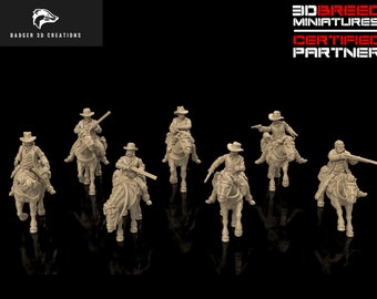 Undead Skeleton Cowboy 28mm 32mm D&D 3D Resin Print Miniature - Etsy