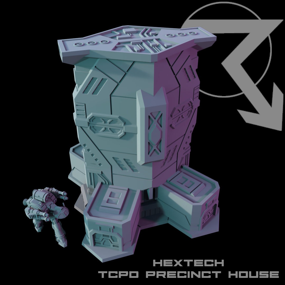 HEXTECH TCPD HQ Battletech Trinity City Terrain 6mm Scale - Etsy UK