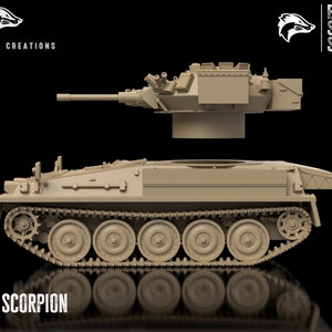 Alvis FV101 Scorpion Modern Warfare/wargames Badger Sett Studios - Etsy