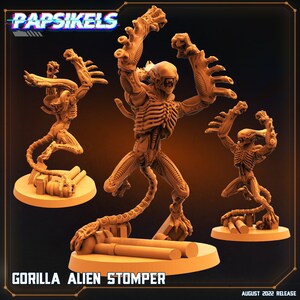 5 X Gorilla / Monkey Variant Aliens Resin Wargames, Sci-fi Etc. - Etsy UK