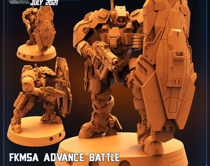 Colossus Heavy Artillery Mech Warrior Vesper Project 28mm/32mm/45mm ...