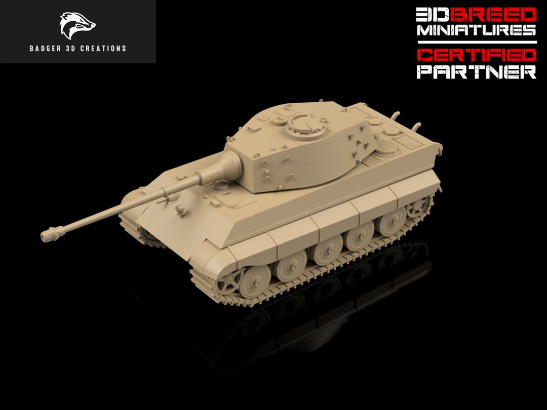 WWII German Tiger II Tank Resin Bolt Action / Chain of Command - Etsy