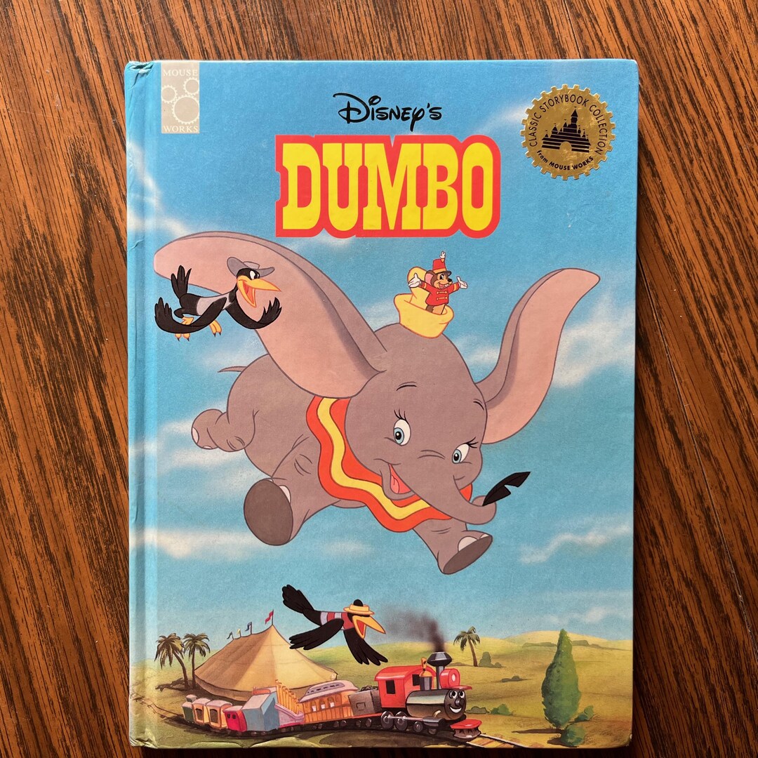 Dumbo W Disney 1974 Vintage Children's Book Movie Picture Book - Etsy