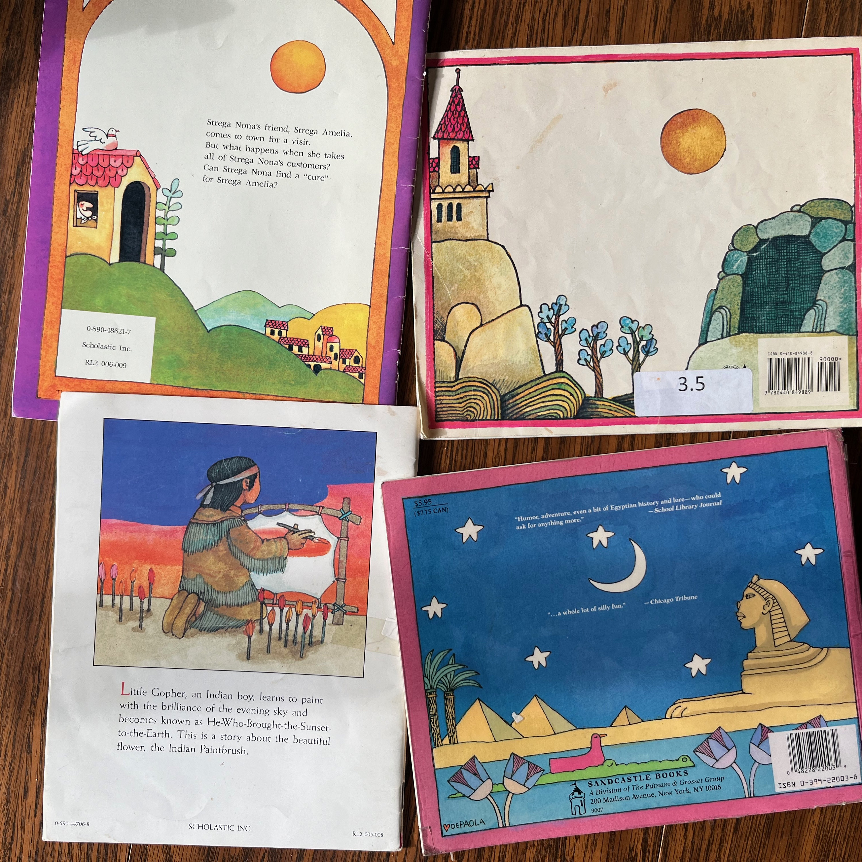 4 Tommy Depaola Books Strega Nona Meets Her Match knight and the Dragon ...