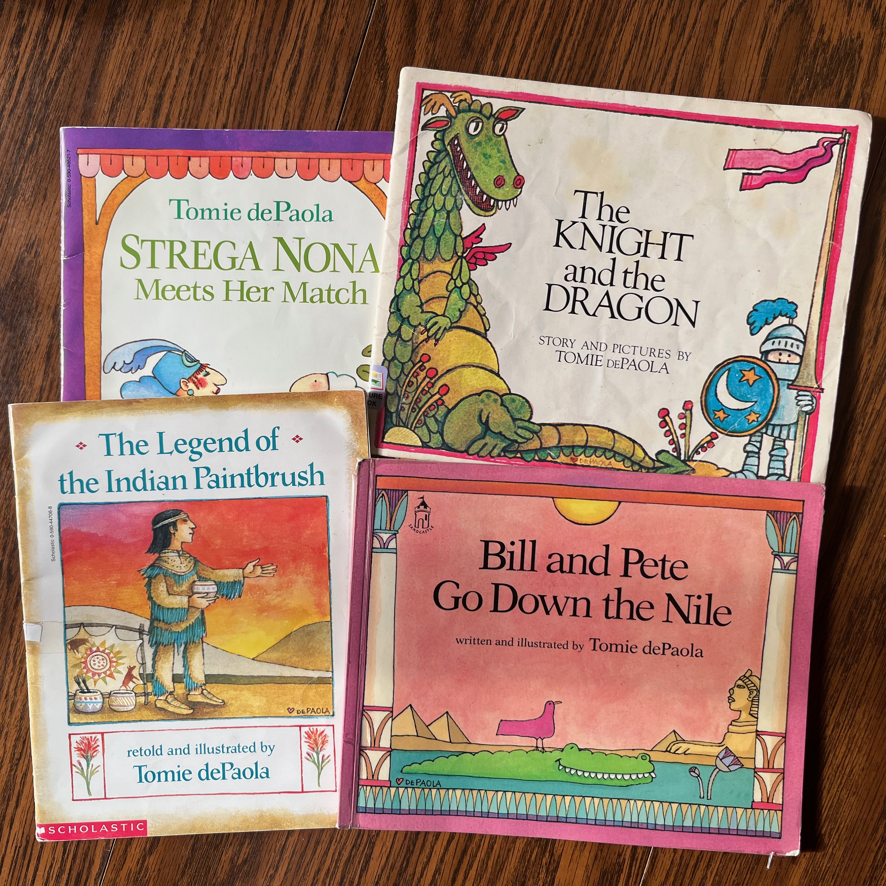 4 Tommy Depaola Books Strega Nona Meets Her Match knight and the Dragon ...