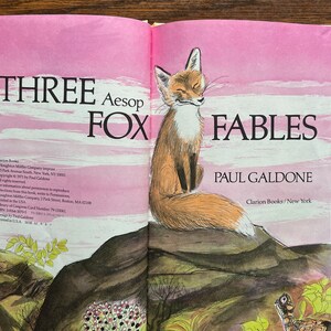 Three Aesop Fox Fables - Paul Galdone - 1971 Vintage Folklore Picture ...