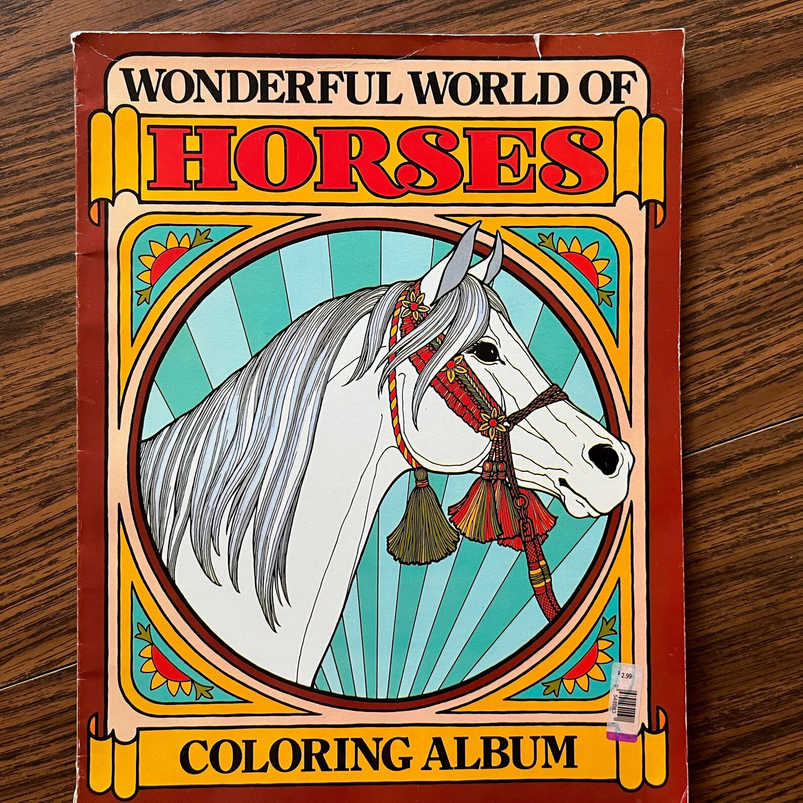 Wonderful World of Horses Coloring Album Rita Warner Facts and Line Art ...
