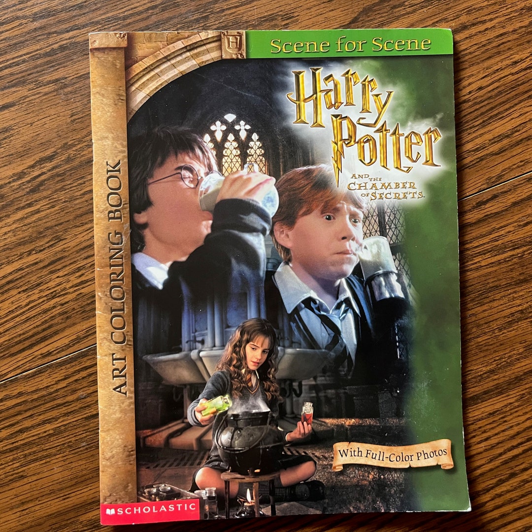 Harry Potter & the Chamber of Secrets Art Coloring Book 4 Scene for ...