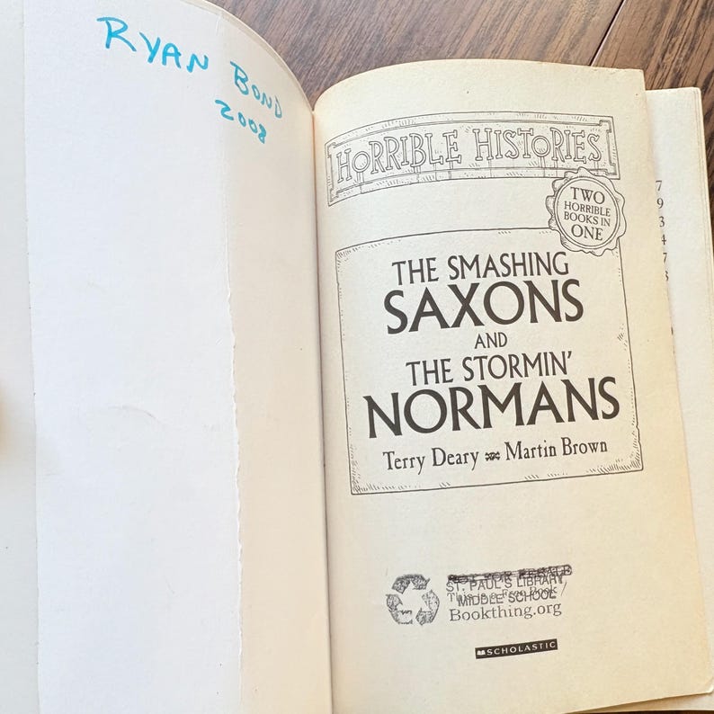 The Smashing Saxons and the Stormin' Normans: Horrible Histories - Etsy
