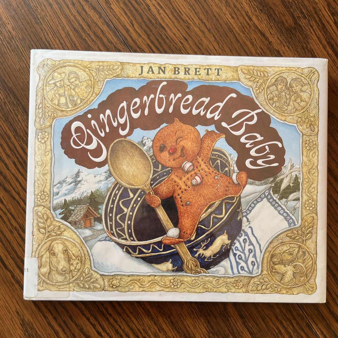 Vintage Jan Brett Book - Gingerbread Baby - Traditional Gingerbread ...