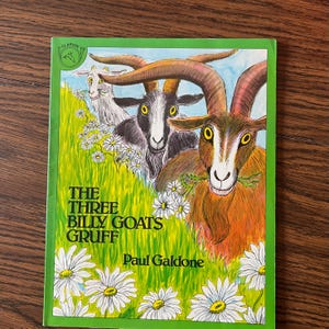 Three Billy Goats Gruff Paul Galdone Vintage Folktale Picture Paperback Book - Etsy