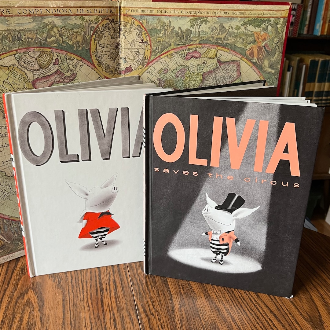 2 Olivia Books by Ian Falconer Olivia Olivia Saves the Circus Vintage ...