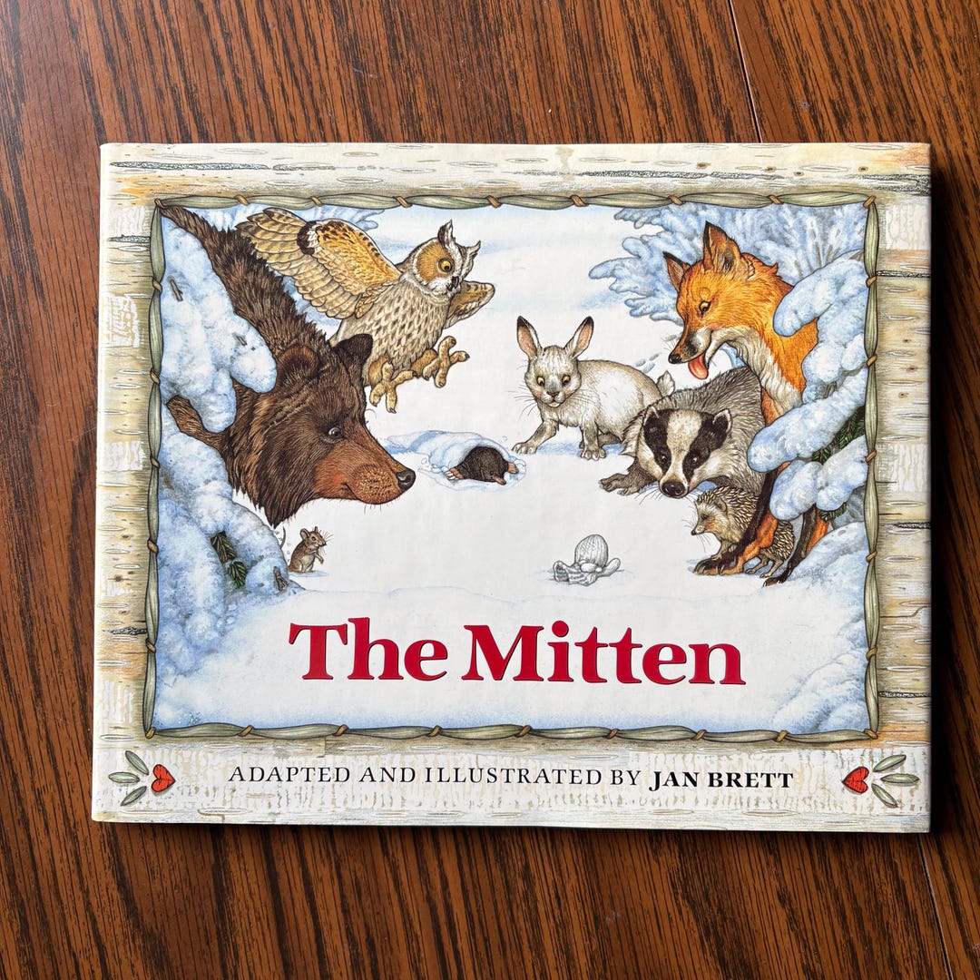 The Mitten: Ukrainian Folk Tale, Adapted and Illustrated by Jane Brett ...