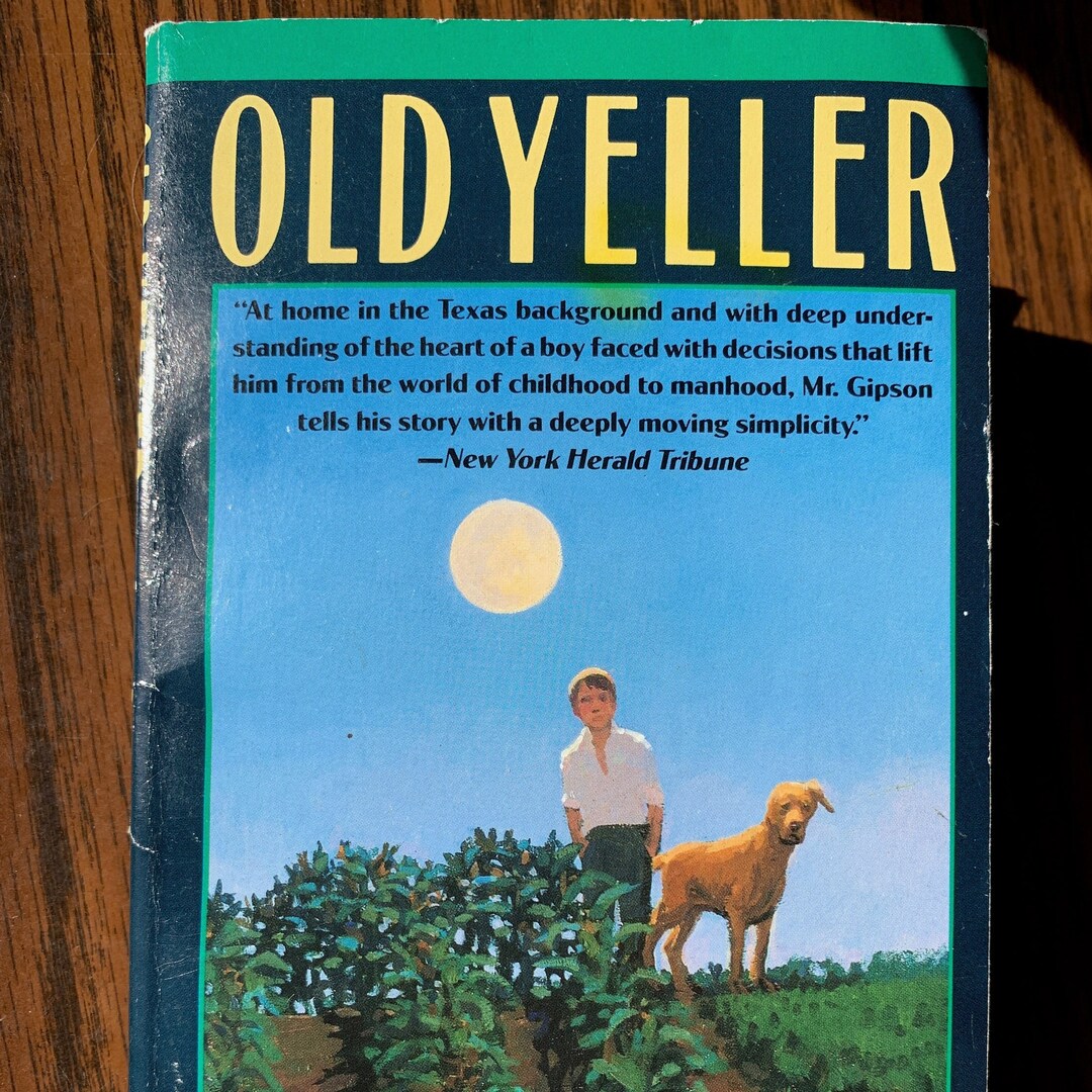 Old Yeller by Fred Gipson 1992 Vintage Children's Paperback Chapter Book - Etsy