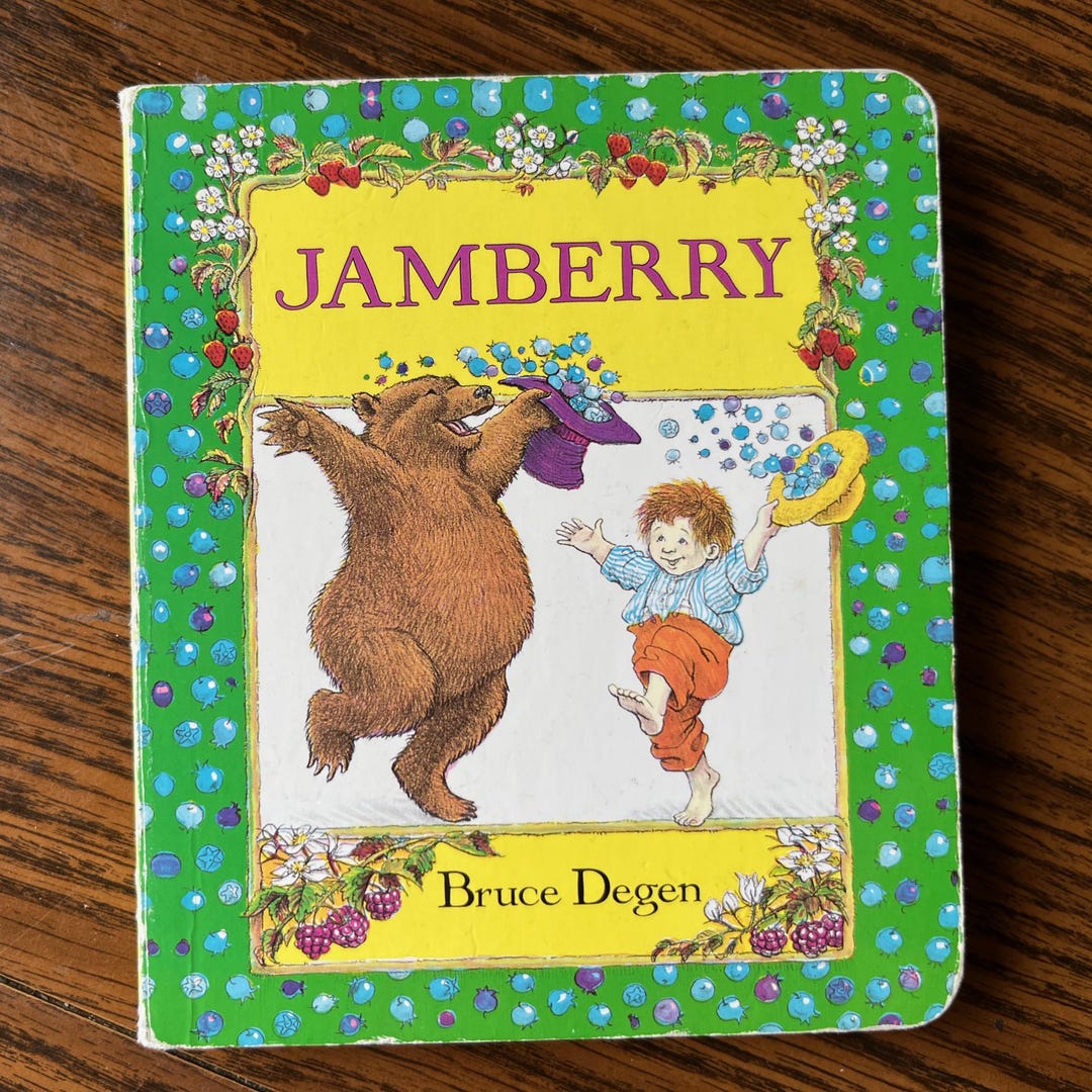 Jamberry - Bruce Degen - Board Book Classic Rhyme Picture Book - Etsy