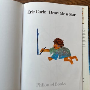 Eric Carle Draw Me a Star Vintage Colorful Picture Book - Etsy