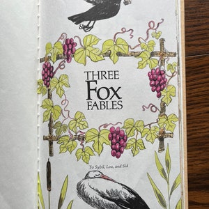 Three Aesop Fox Fables - Paul Galdone - 1971 Vintage Folklore Picture ...