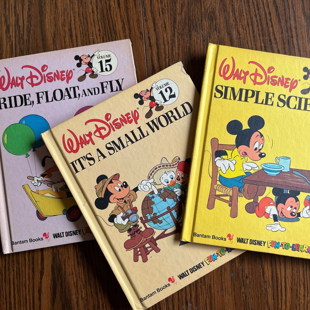 3 Walt Disney Fun-to-learn Library Books Simple Science It's a Small ...