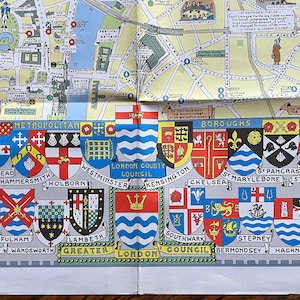 Bartholomew's Historical Map of London English History Vintage 1977 - Etsy
