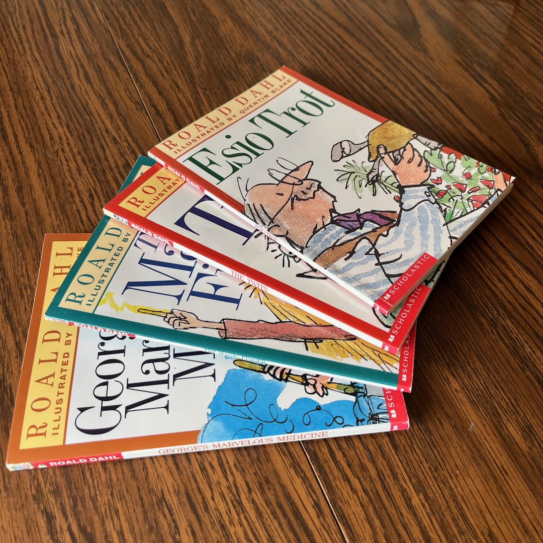 4 Roald Dahl Books - Esio Trot + the Twits + the Magic Finger + George ...