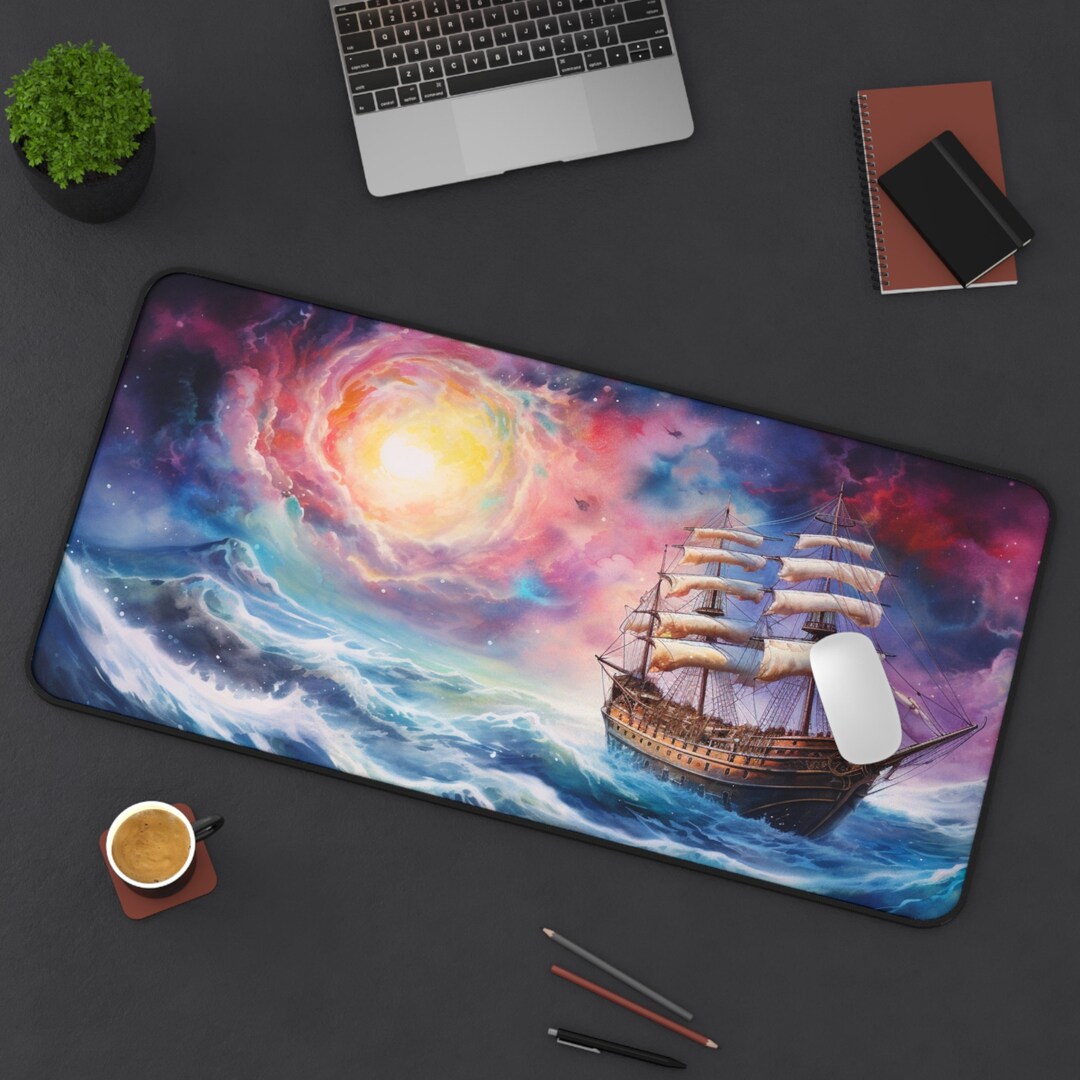 Dream Ocean Ship Desk Mat Designer Workspace Decor Unique - Etsy