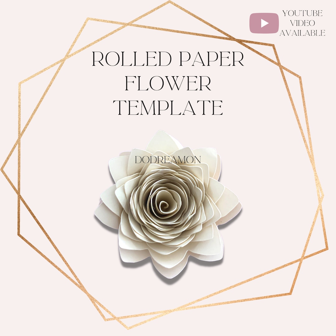 Paper Flower SVG, Rolled Flower SVG, Paper Flower PNG, Paper Rose ...