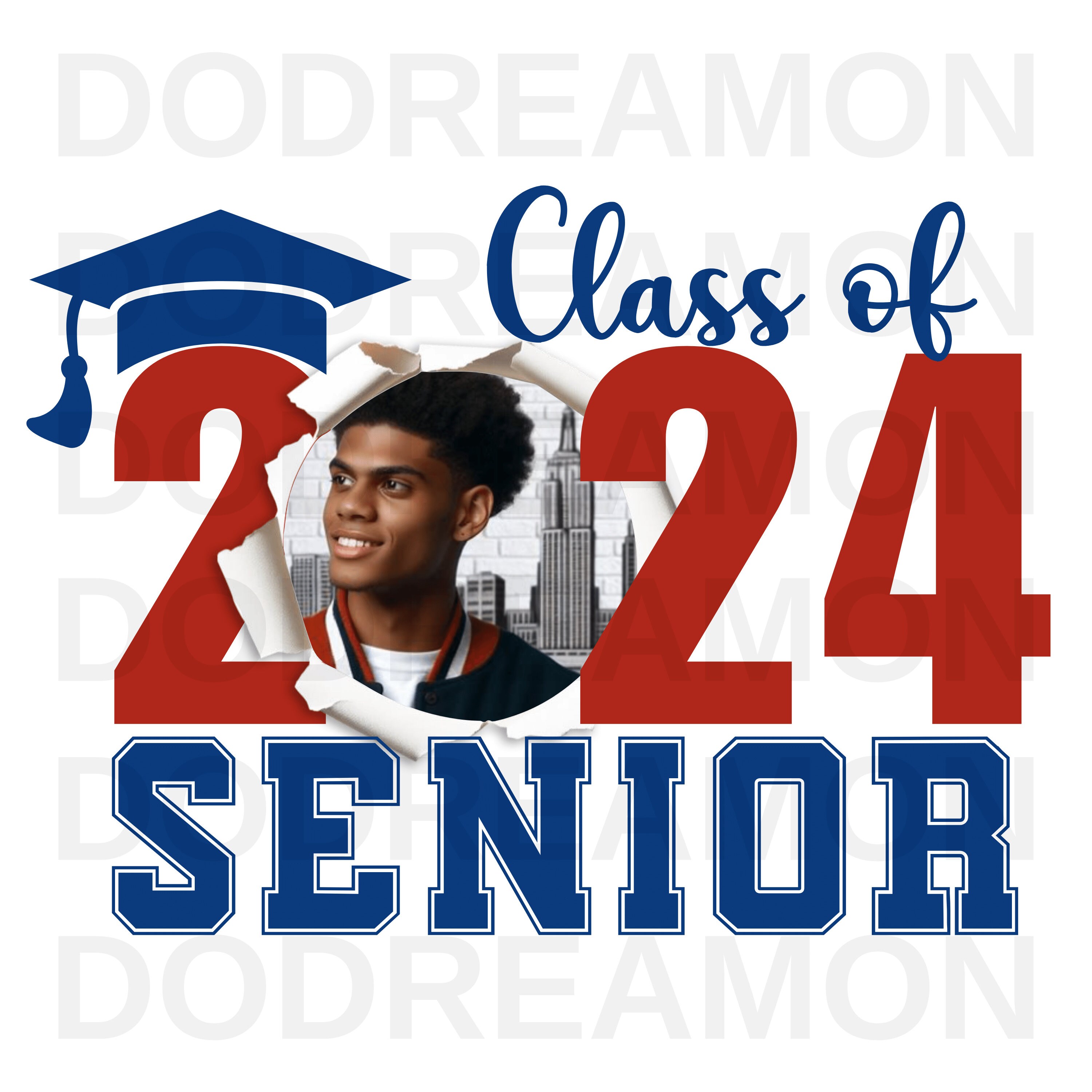 2024 Graduation Frame BUNDLE CANVA Template Graduate Grad Class of 2024 ...