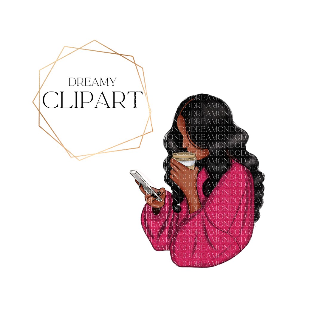 Black Girl Coffee Coffee Girl Tea Girl Black Girl Tea Clipart