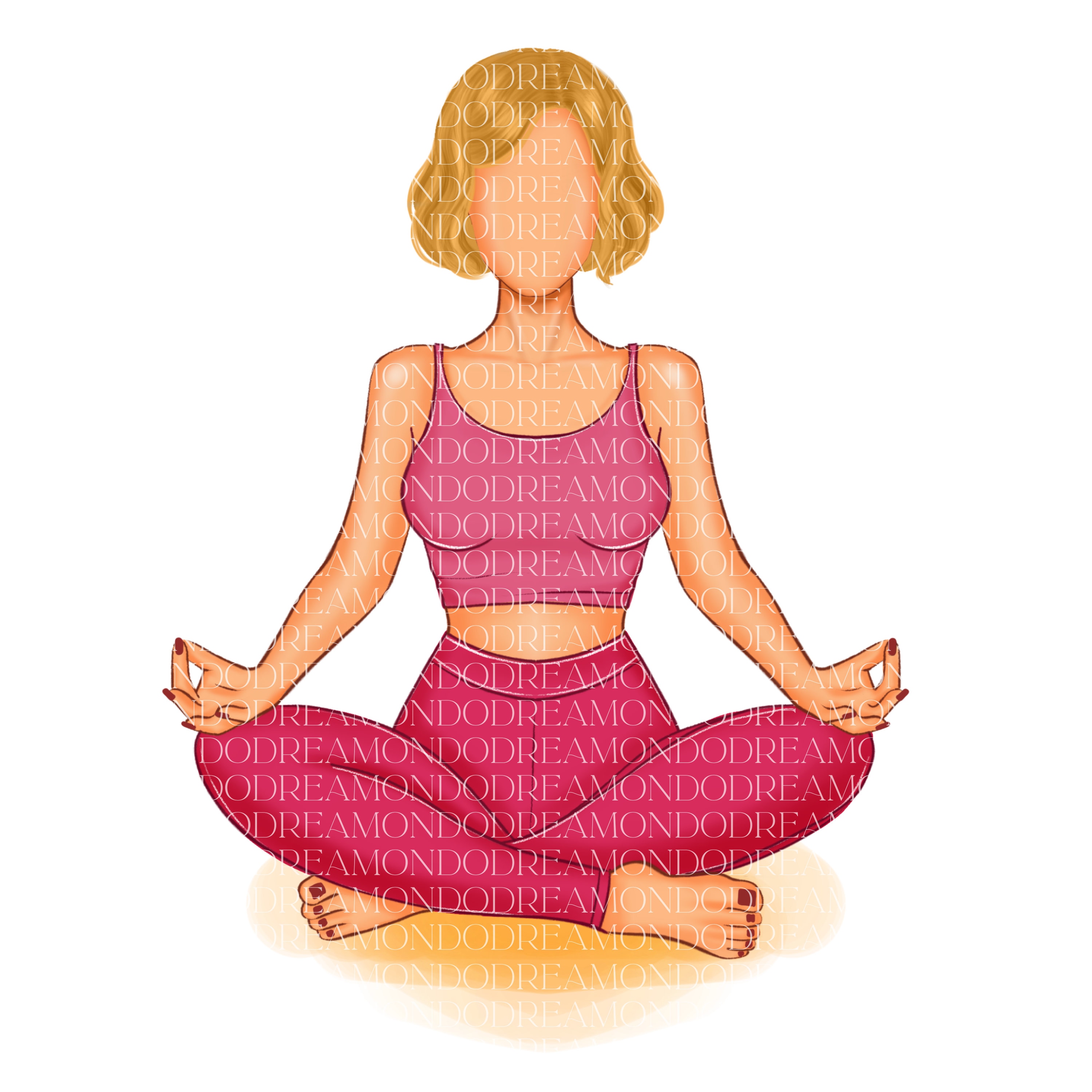 Yoga Clipart, Yoga Girl, Clipart - Etsy