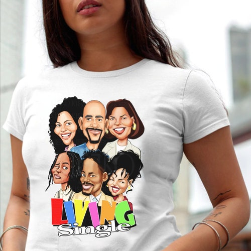 Living Single 90s TV Show Tee Popular Retro UNISEX Living - Etsy
